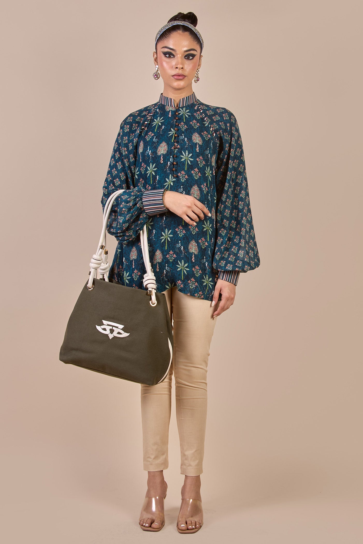 Prussian Blue Long Top - Shop Sunny's Bridal