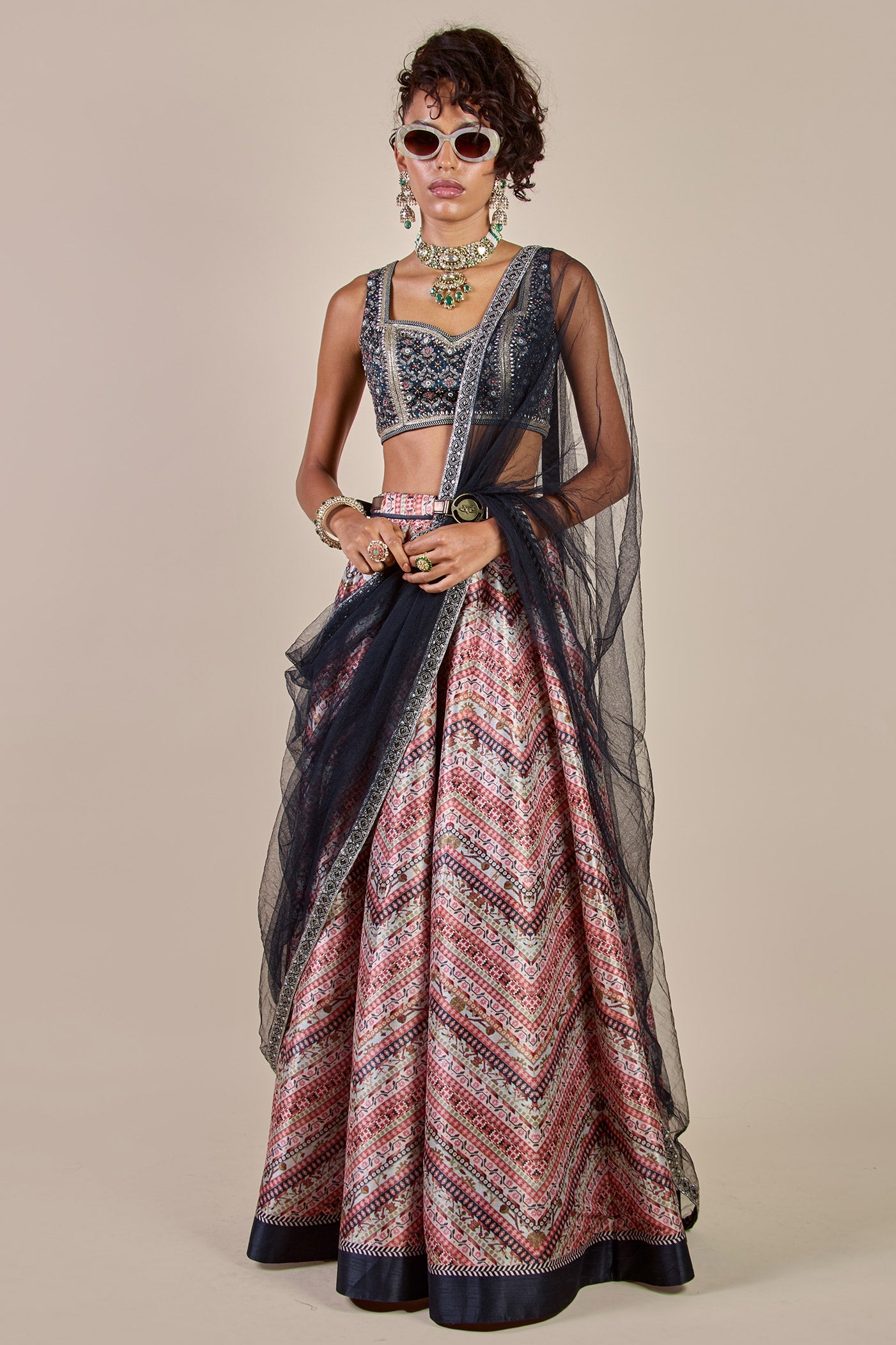 Midnight Blue Stole - Shop Sunny's Bridal