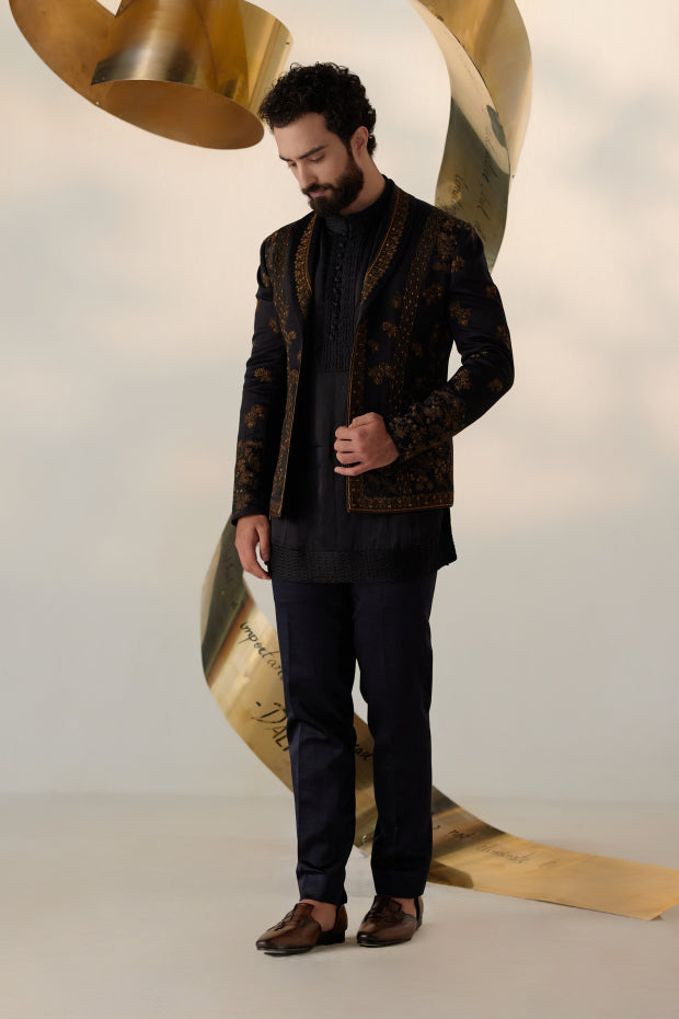 Black & Gold Short Jacket - Shop Sunny's Bridal