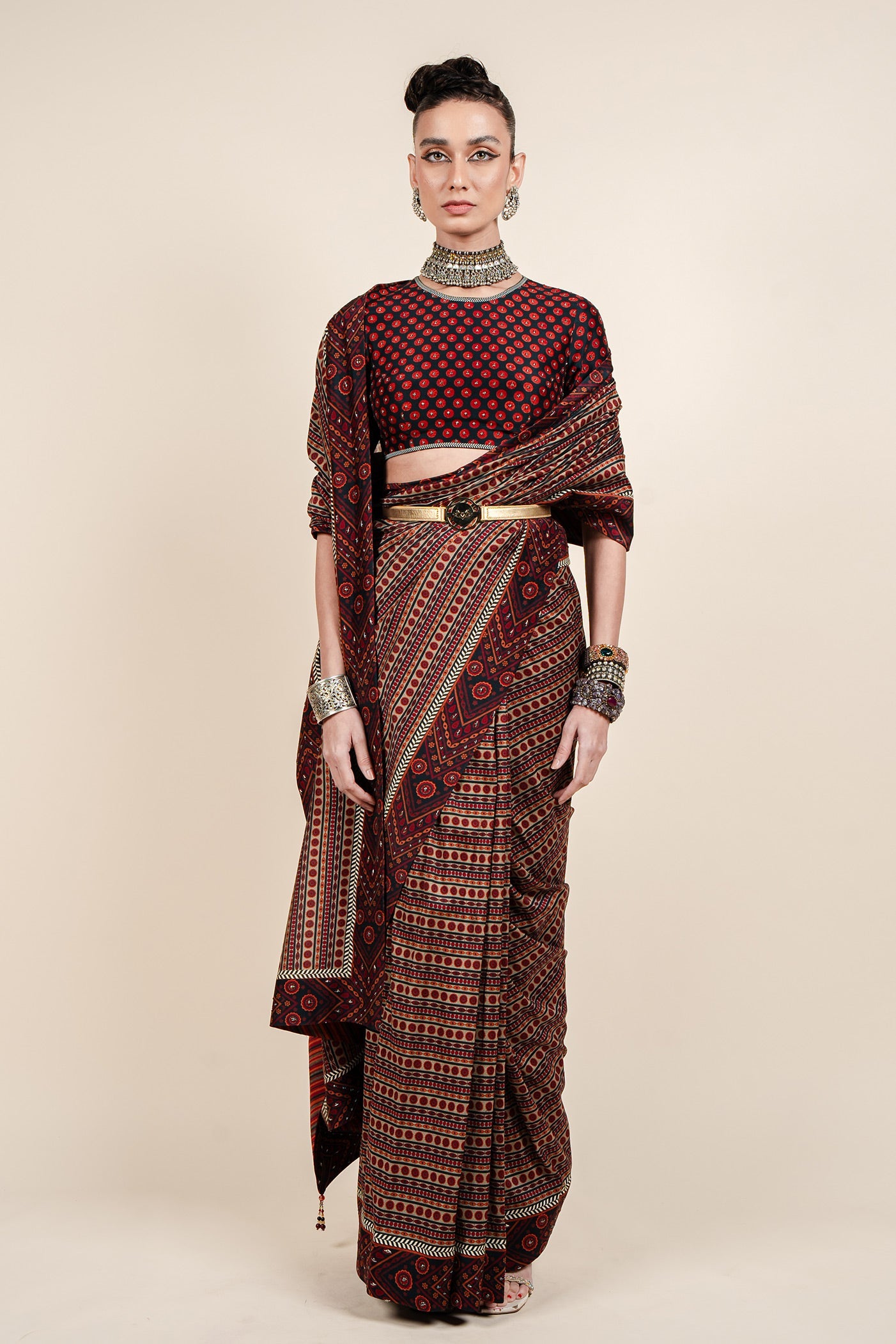 Ruby Red Saree Set - Shop Sunny's Bridal