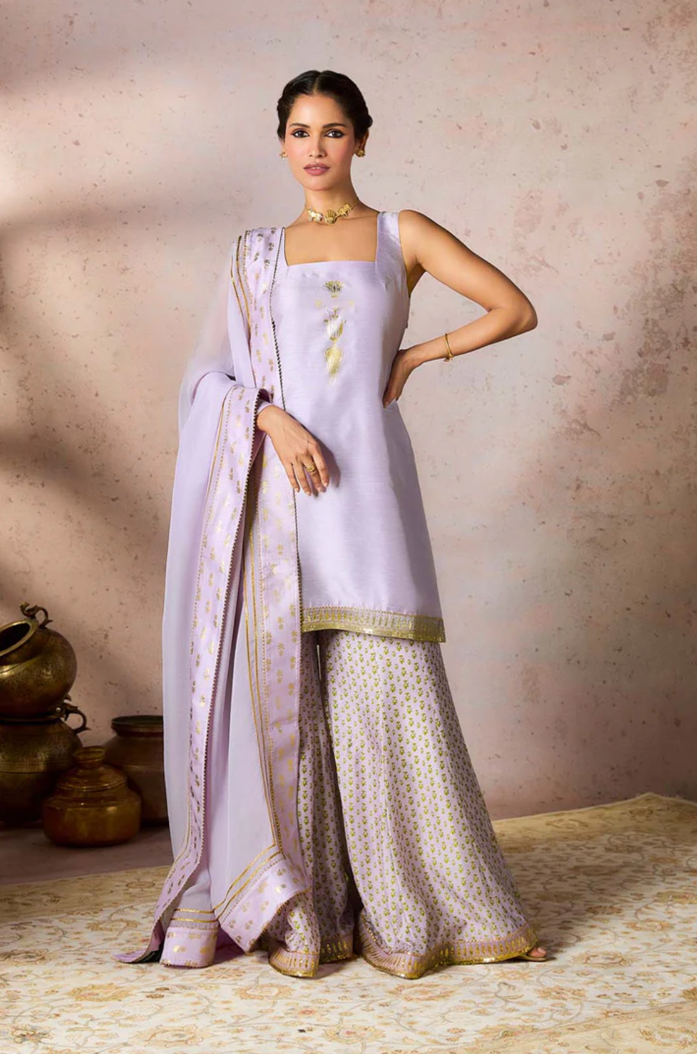 Lilac Pixie Dust Sharara Set - Shop Sunny's Bridal